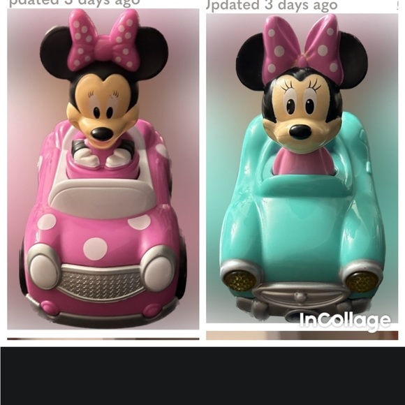 Disney | Toys | Vtg Gogo Disney Minnie Mouse Around Town Playset Car ...